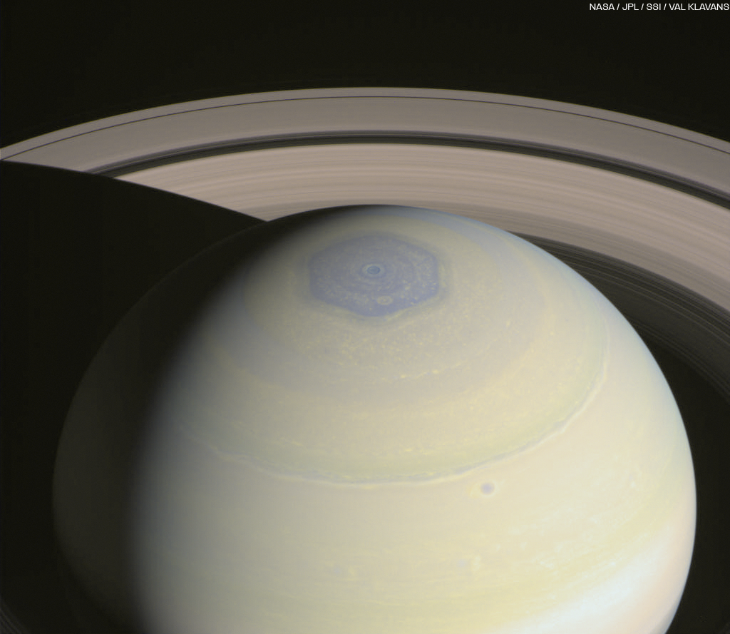 Saturn s North Polar Hexagon Wide View The Planetary Society