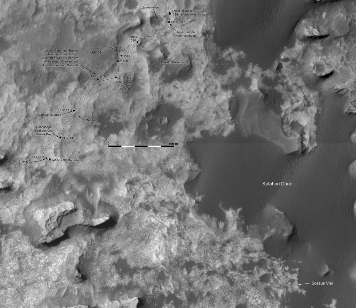 Phil Stooke's Curiosity Route Map Detail:… | The Planetary Society