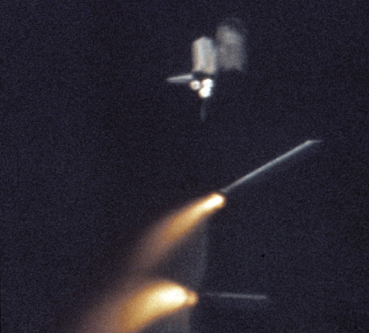 Columbia STS-1 booster separation | The Planetary Society