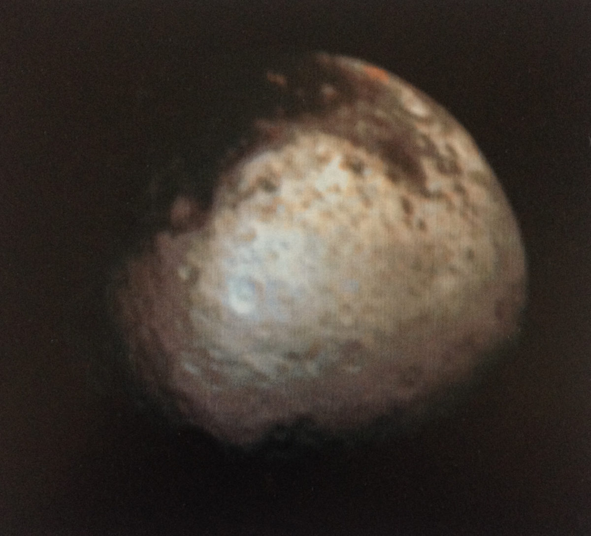Contemporary Voyager view of Iapetus in color | The Planetary Society