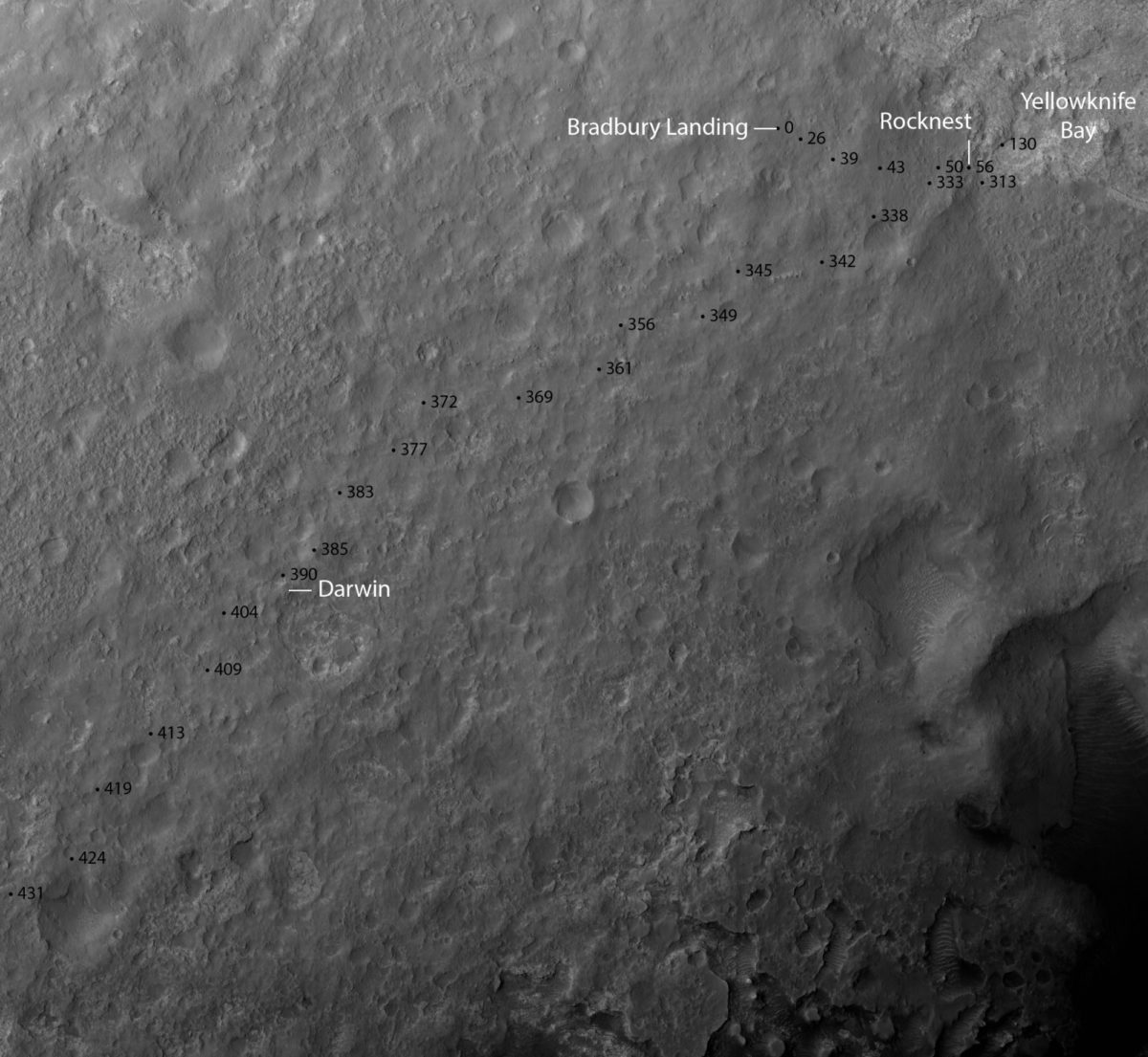 3D route map for Curiosity: From Bradbury… | The Planetary Society