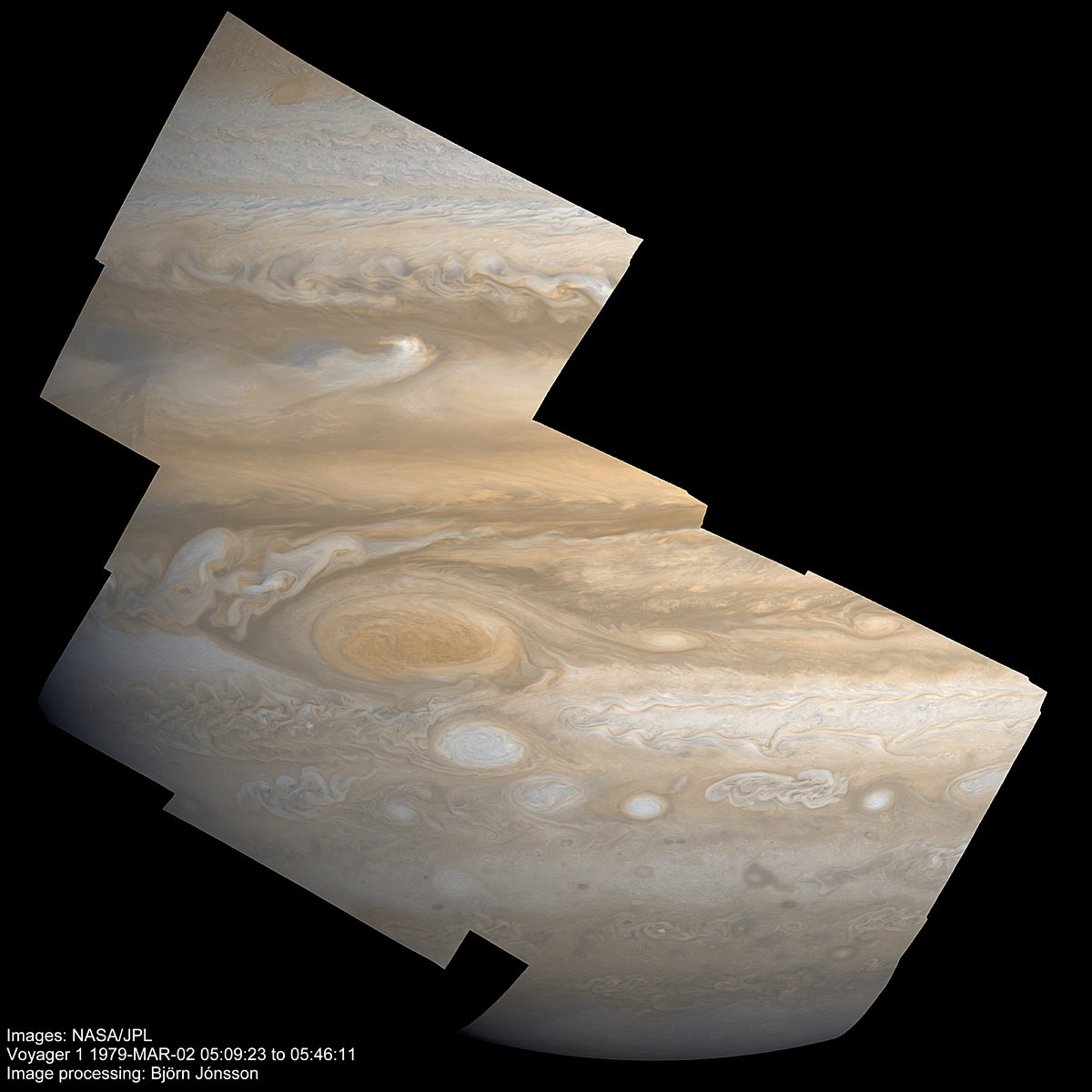 Jupiter's swirling storms from Voyager 1 | The Planetary Society