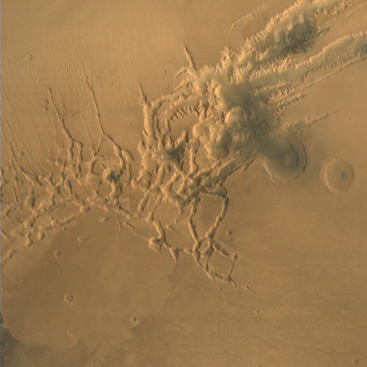 Noctis Labyrinthus from Mars Orbiter Mission | The Planetary Society