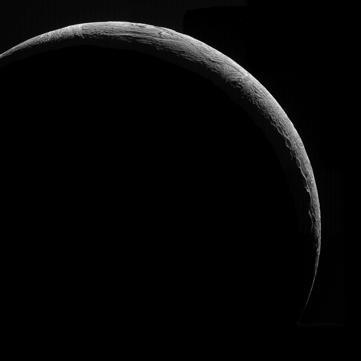 Enhanced-color global view of Tethys, 11… | The Planetary Society