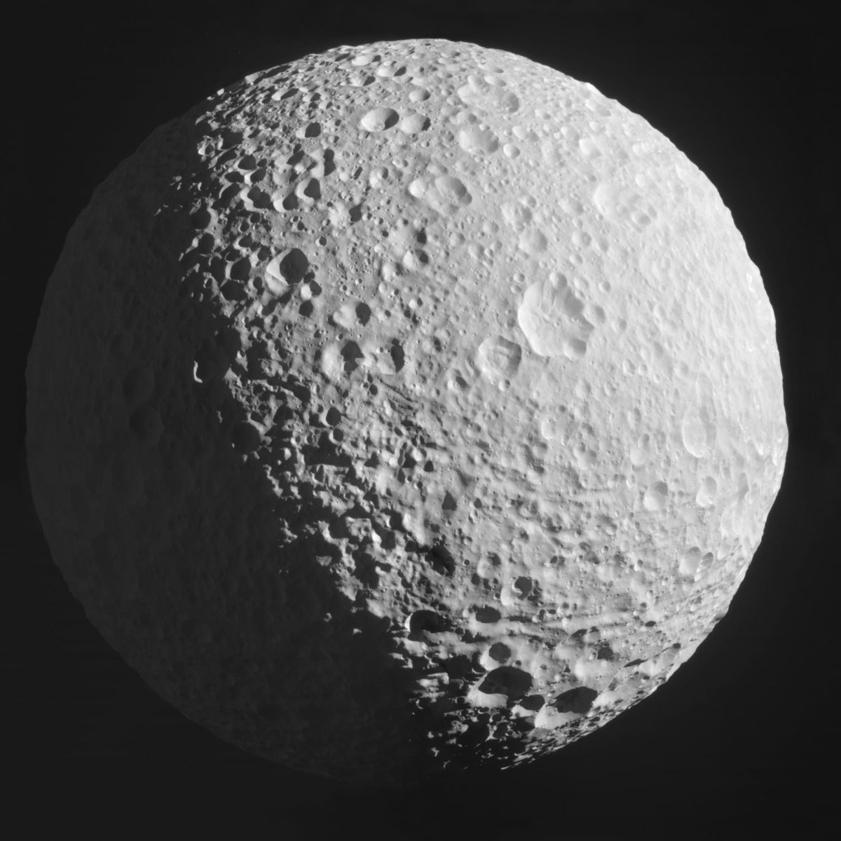 Gibbous Mimas | The Planetary Society