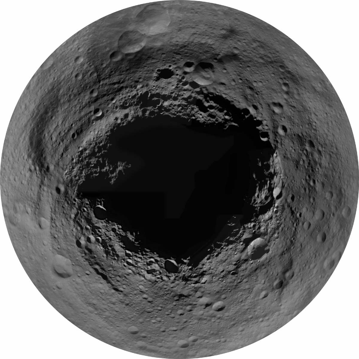 Mosaic of Vesta’s north pole | The Planetary Society