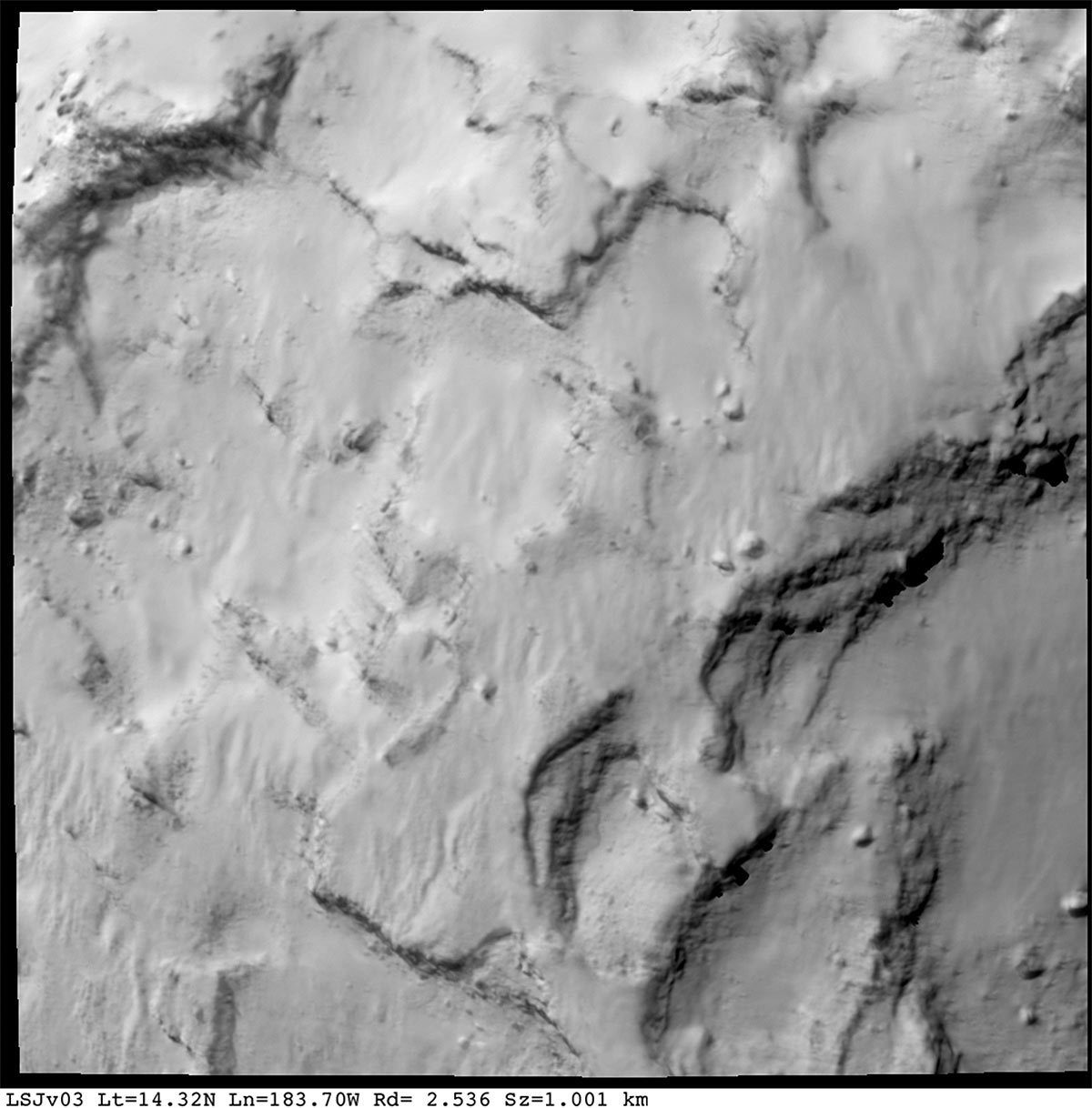 3D view of Philae's selected landing site | The Planetary Society