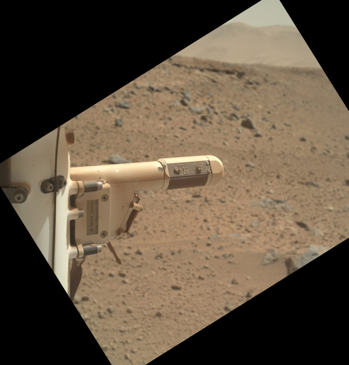 Curiosity REMS sensor boom 1 (from back) | The Planetary Society