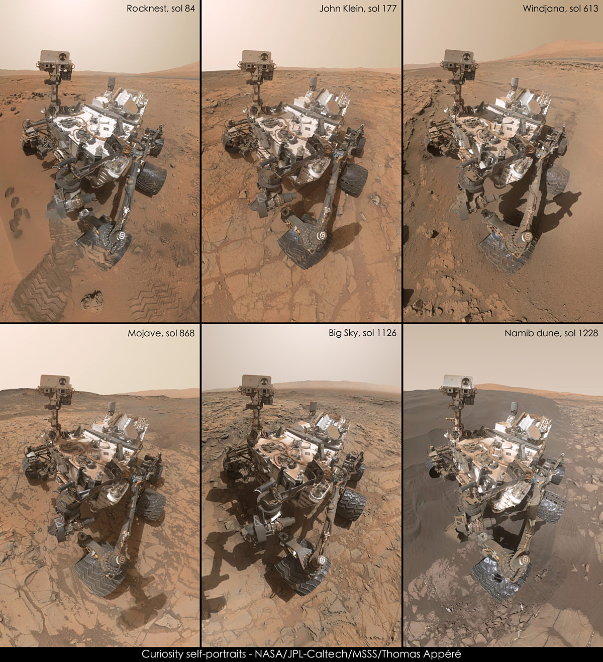 Six Curiosity self-portraits | The Planetary Society