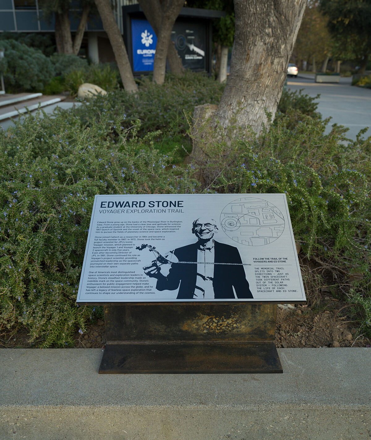 Ed Stone Voyager Exploration Trail plaque | The Planetary Society