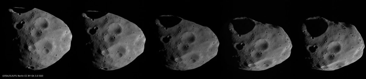 Phobos surface sequence from Mars Express | The Planetary Society