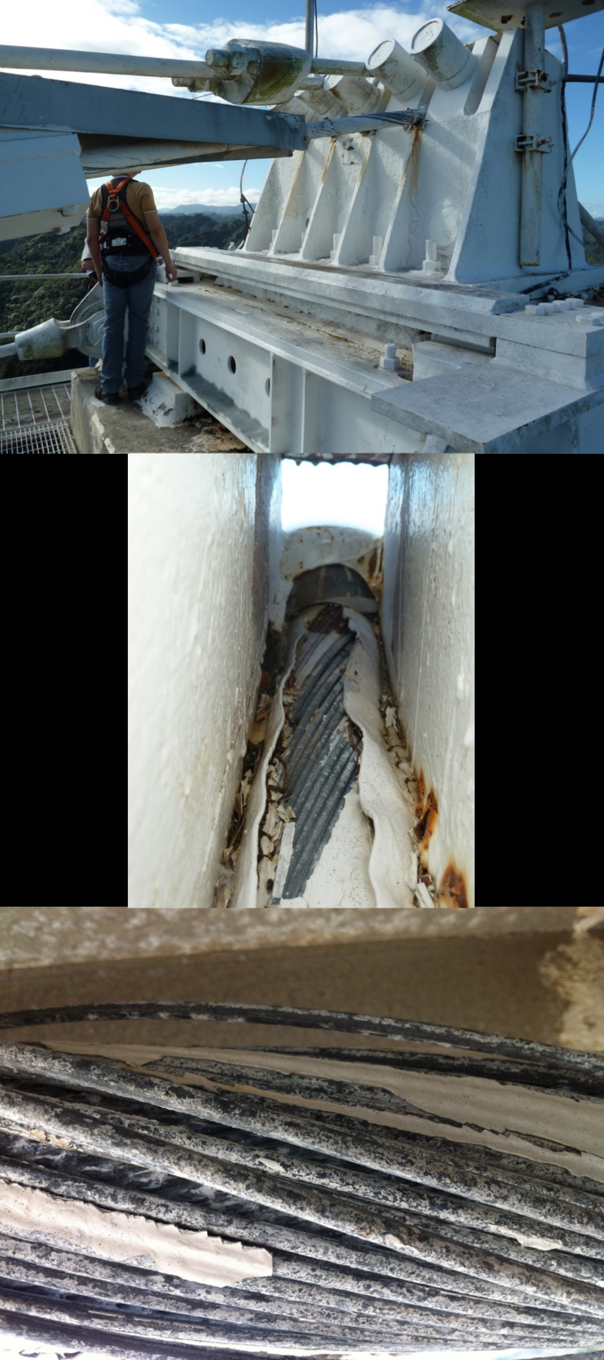 Three views of the damaged cable | The Planetary Society