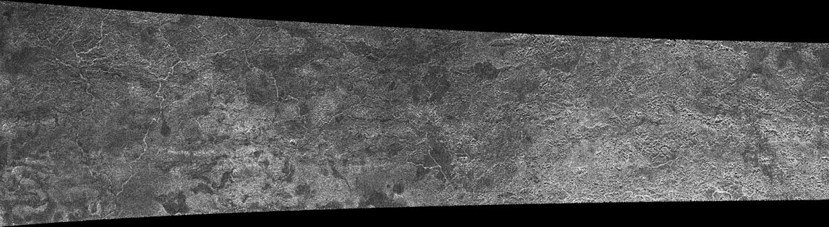 Cassini RADAR swath on Titan, flyby T13,… | The Planetary Society