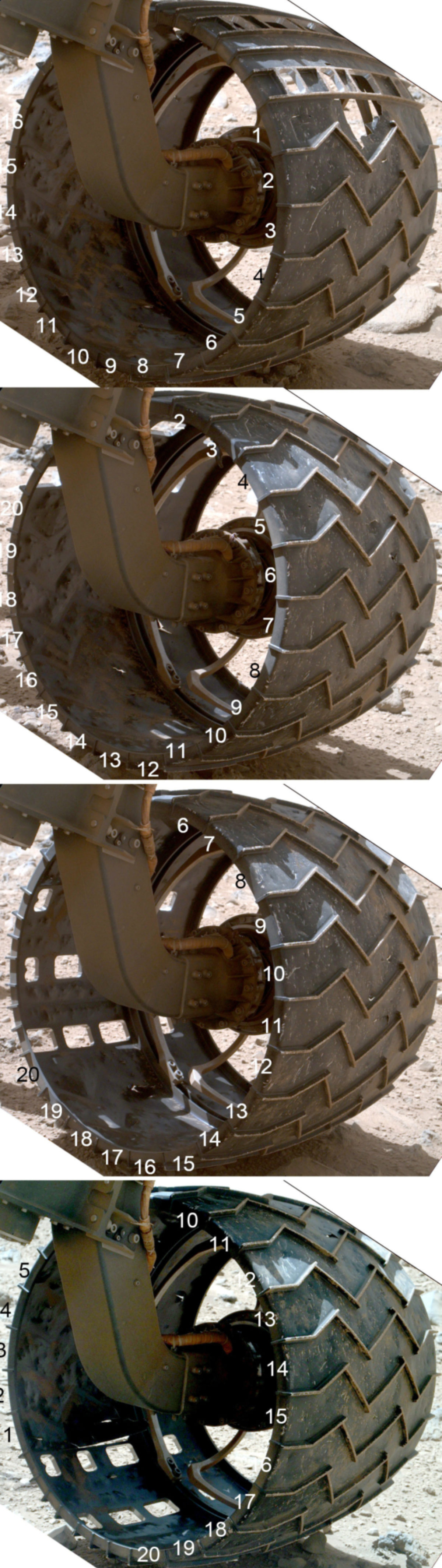 Curiosity wheel survey, sol 513 | The Planetary Society