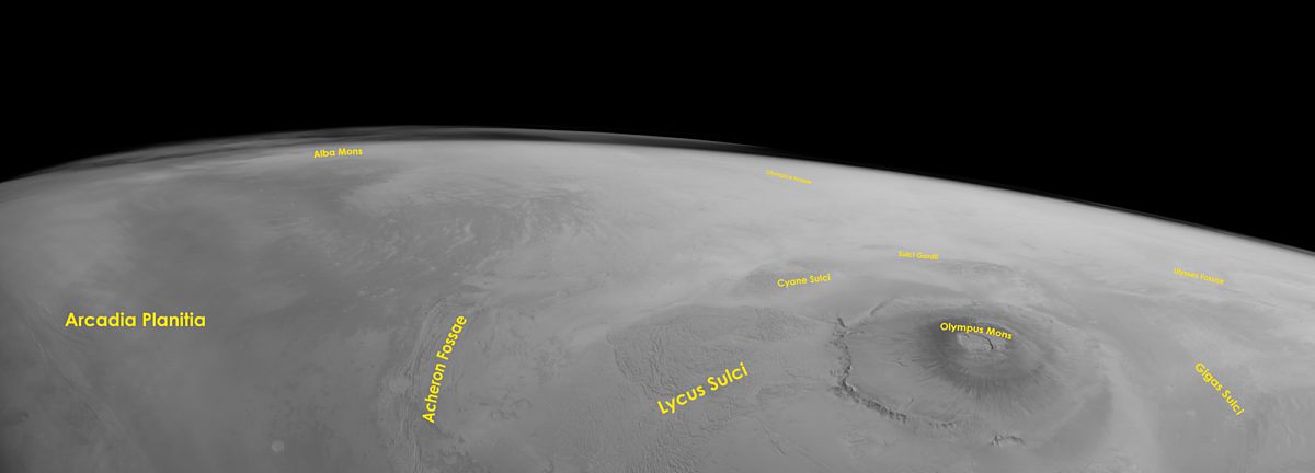 Northwestern Tharsis region, Mars | The Planetary Society