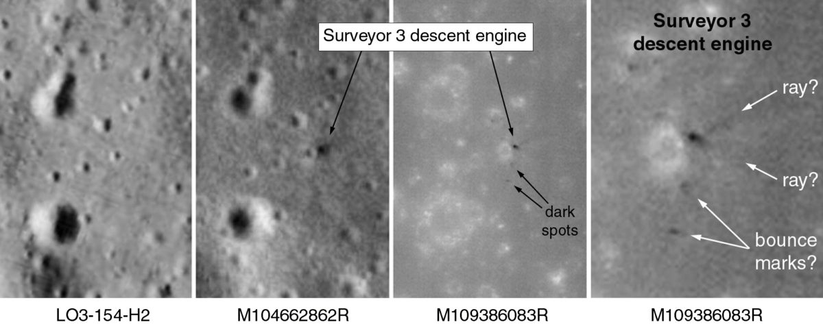 Finding the Surveyor retro-rockets on the Moon | The Planetary Society