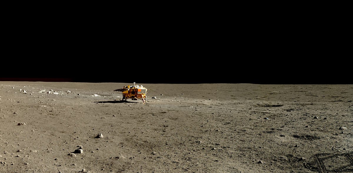 Chang'e 3 lander in the distance | The Planetary Society