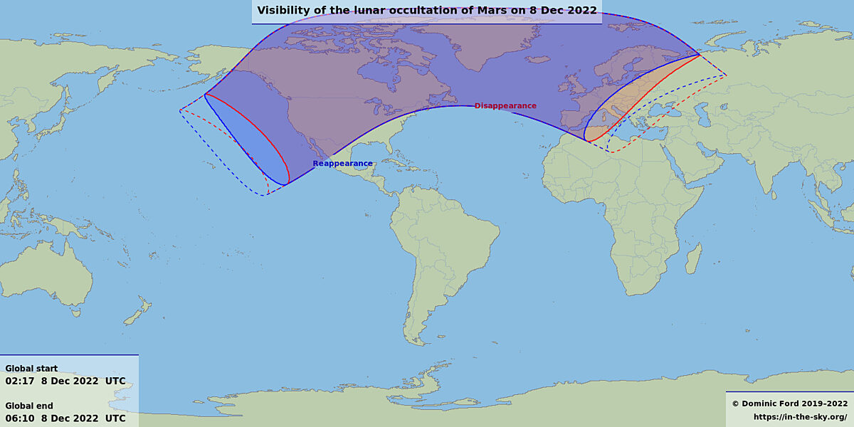 The visibility of the Dec. 7/8 occultation of… | The Planetary Society