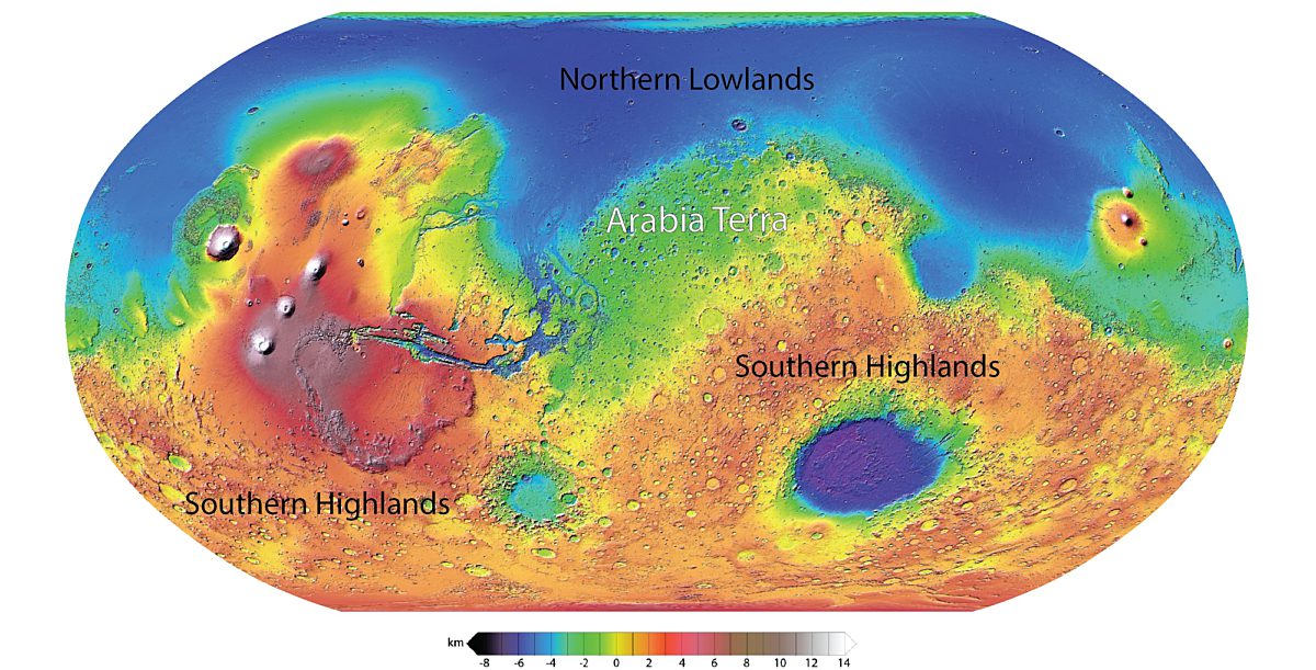 Topographic map of Mars | The Planetary Society