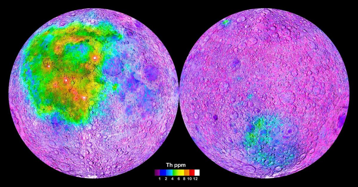 Thorium map of the Moon | The Planetary Society