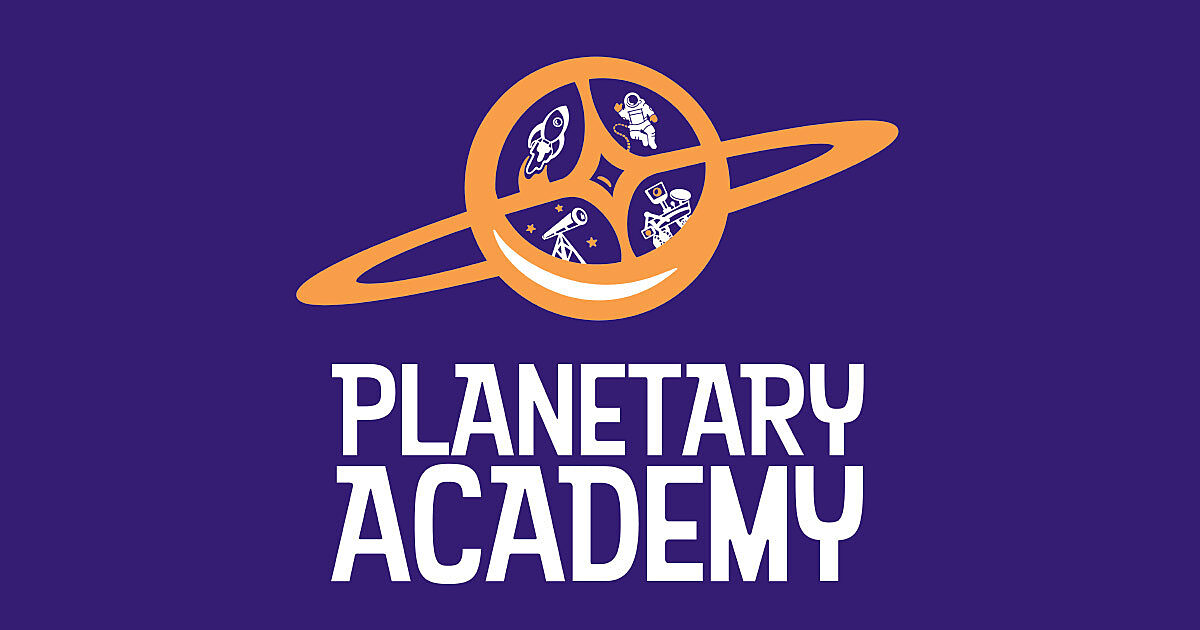 Planetary Academy logo purple background | The Planetary Society