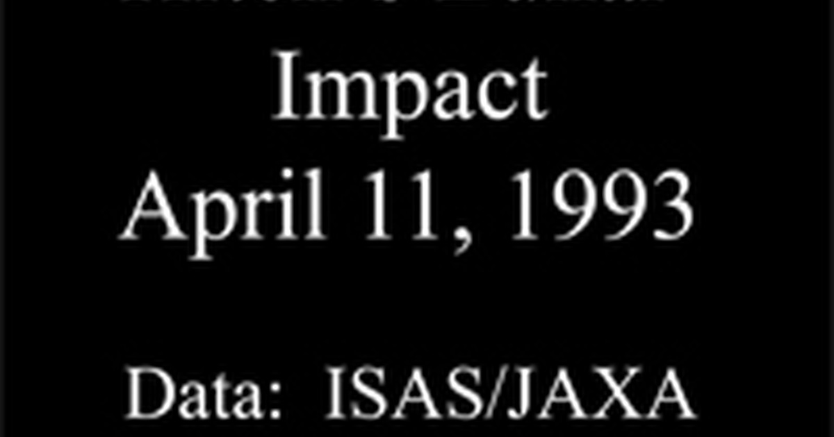 Hiten moon impact sequence | The Planetary Society