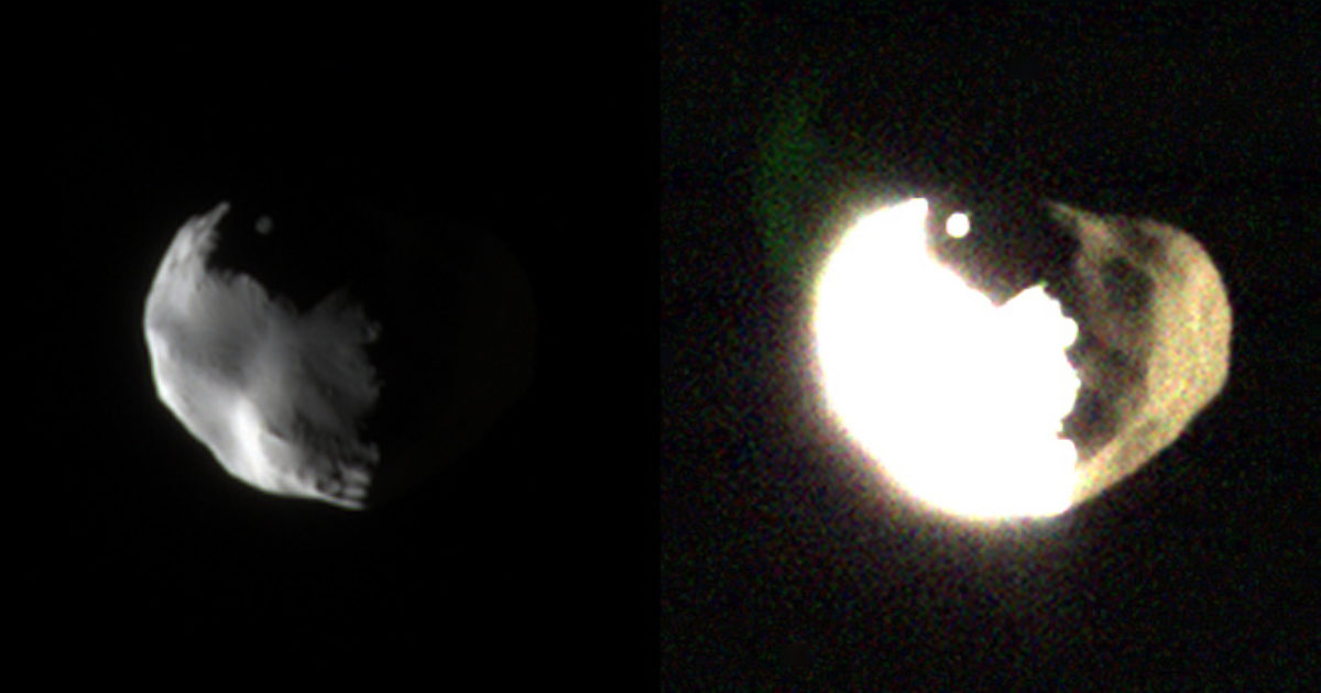 Helene in day and night | The Planetary Society