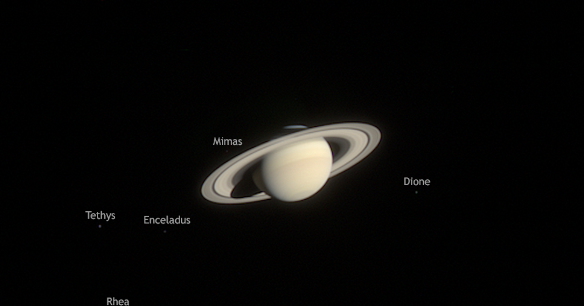 Saturn family portrait (taken 20 months… | The Planetary Society