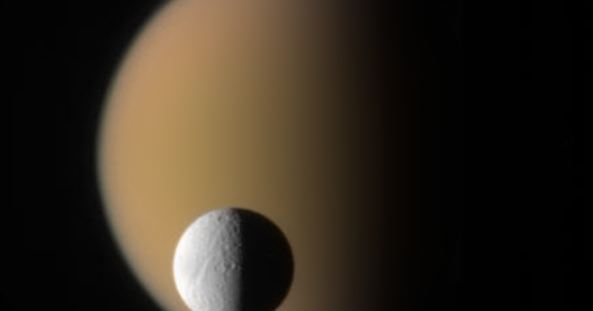 Tethys And Titan The Planetary Society