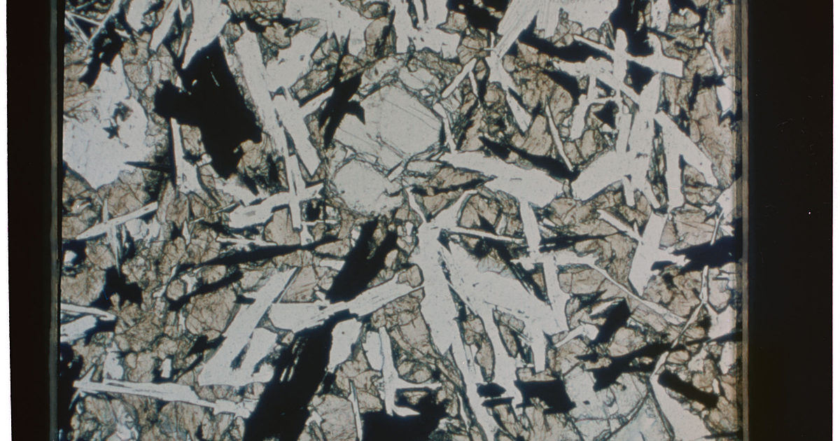 Apollo 11 sample 10062 thin section in… | The Planetary Society