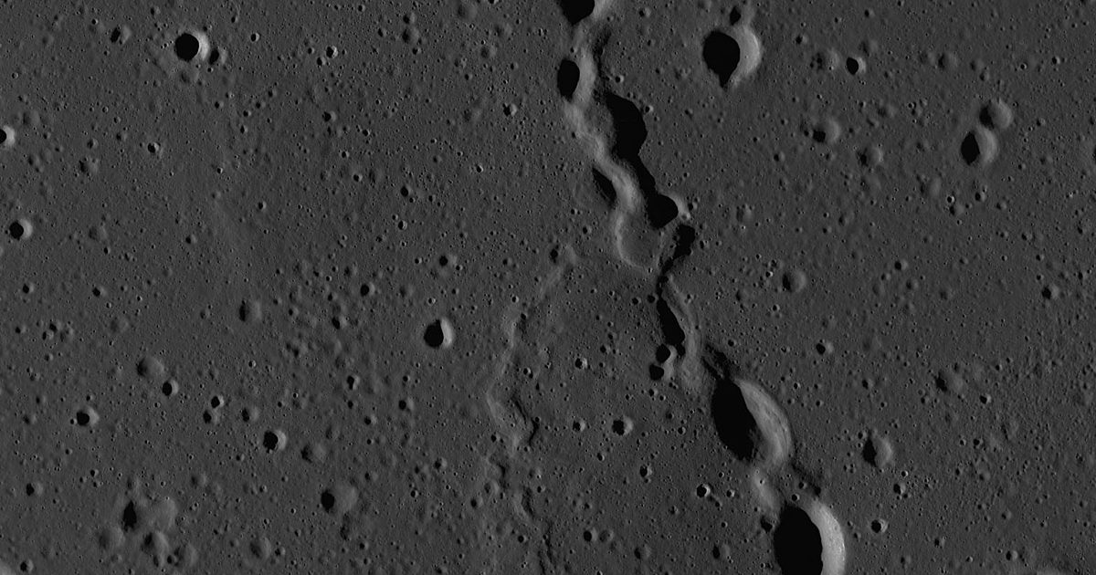 Chain of Elliptical Craters on the Moon (wide… | The Planetary Society