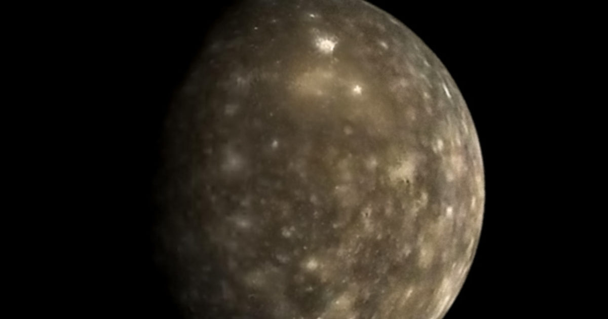 Callisto in color from Galileo orbit C3… | The Planetary Society