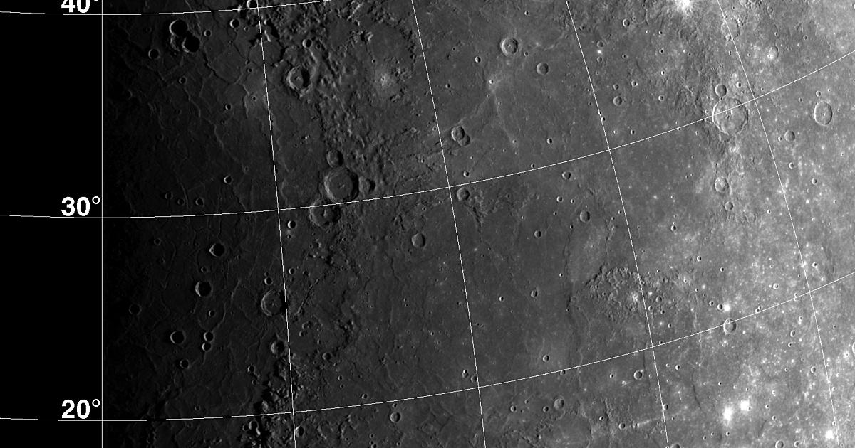 Caloris Basin, Mercury, as seen by Mariner 10 | The Planetary Society