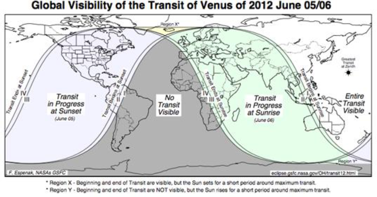 Venus Transit 2012 Visibility | The Planetary Society