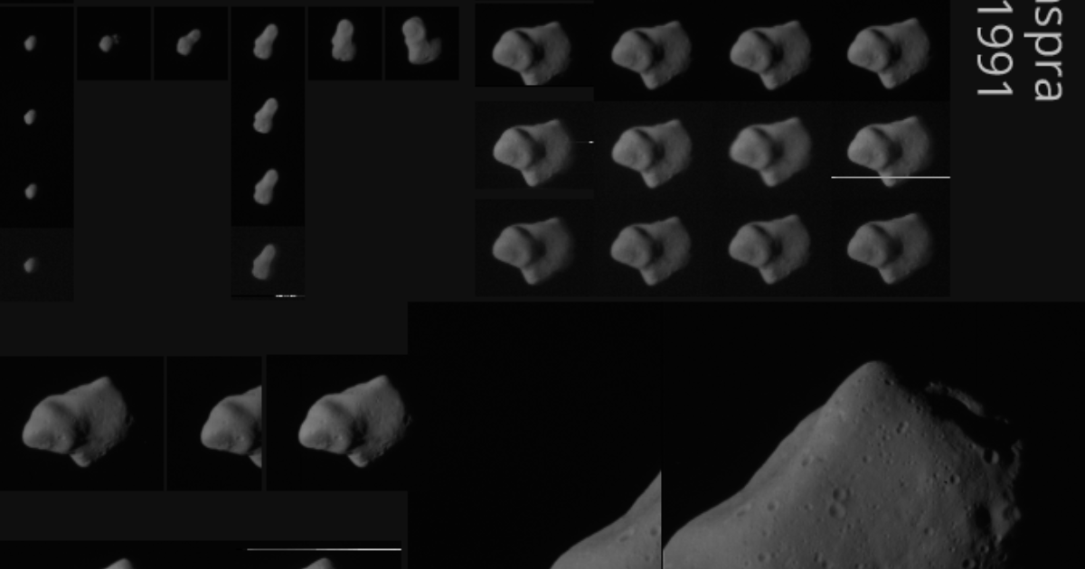 Galileo's complete Gaspra image catalog | The Planetary Society