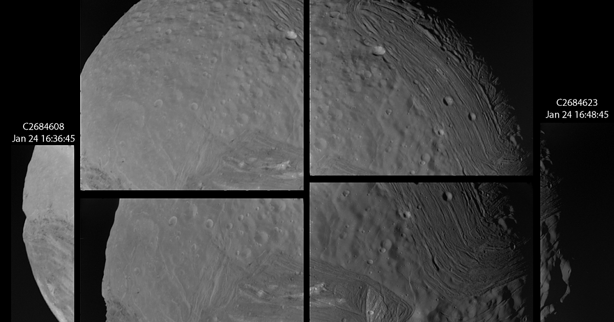Voyager 2's Miranda image catalog | The Planetary Society