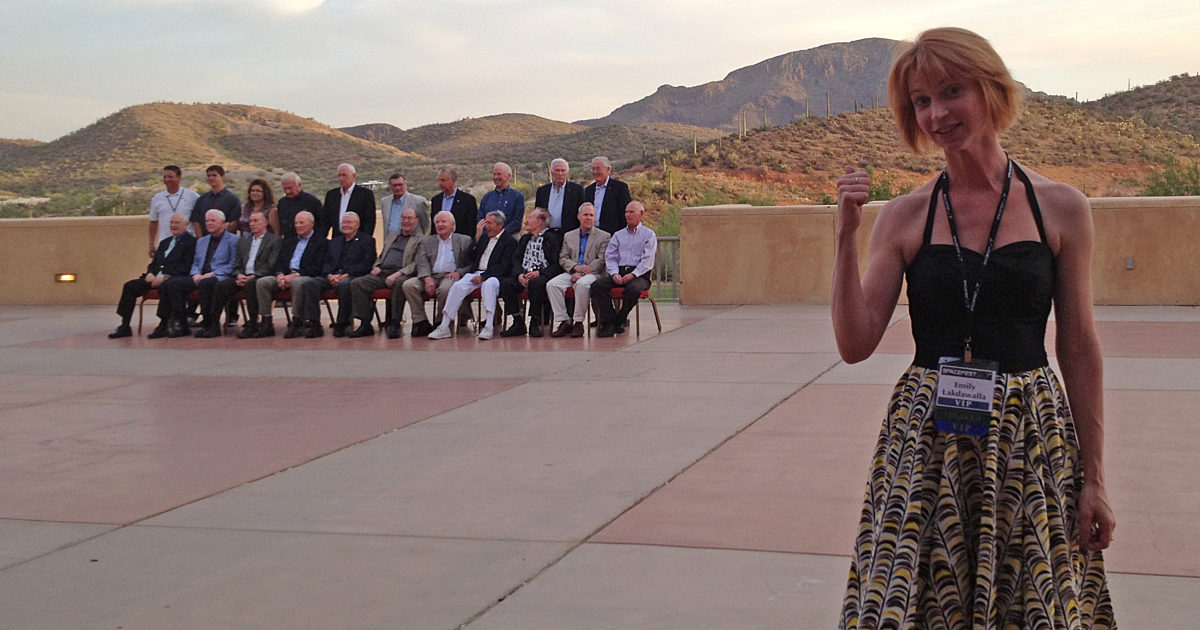 Emily and a lot of astronauts | The Planetary Society