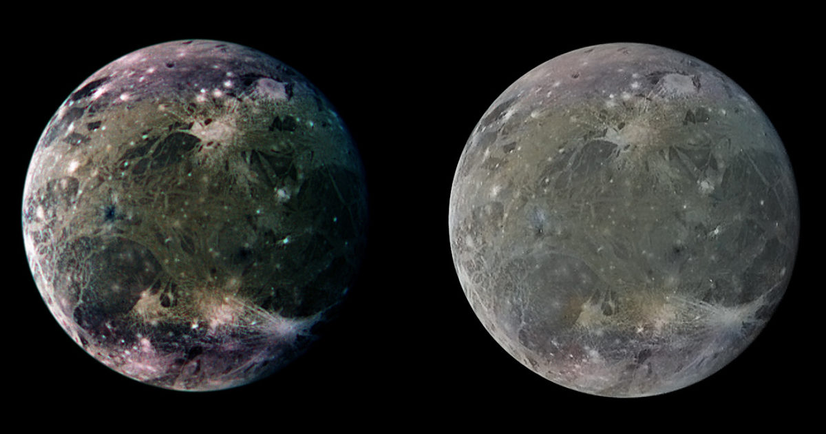 Color processing of Galileo global images of… | The Planetary Society