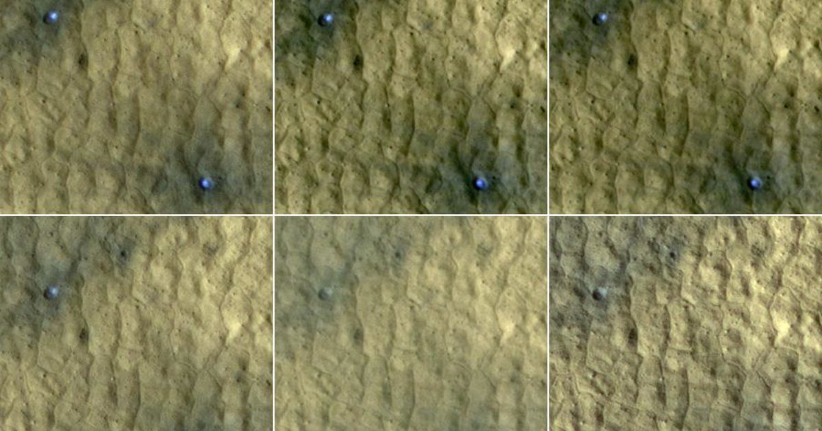 Ice in a pair of fresh craters on Mars fades… | The Planetary Society