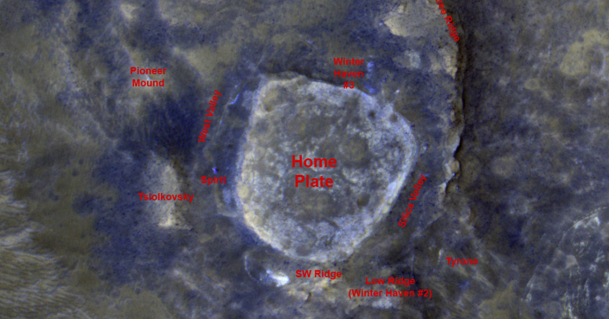 Home Plate from Mars Reconnaissance Orbiter,… | The Planetary Society