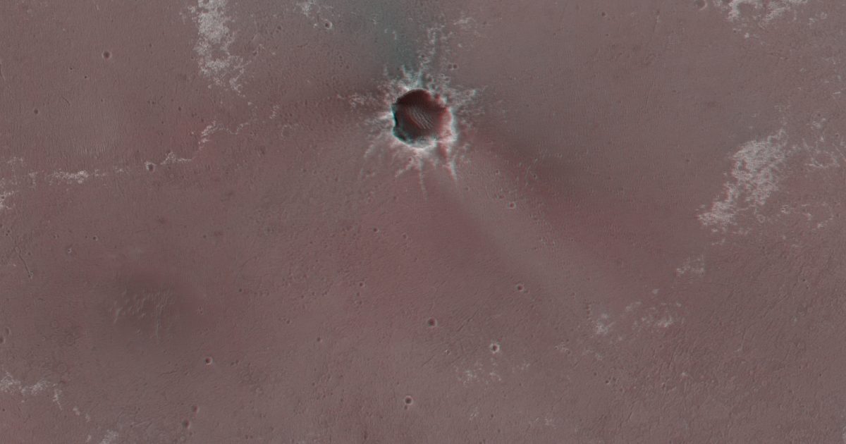Anaglyph of Santa Maria crater and… | The Planetary Society