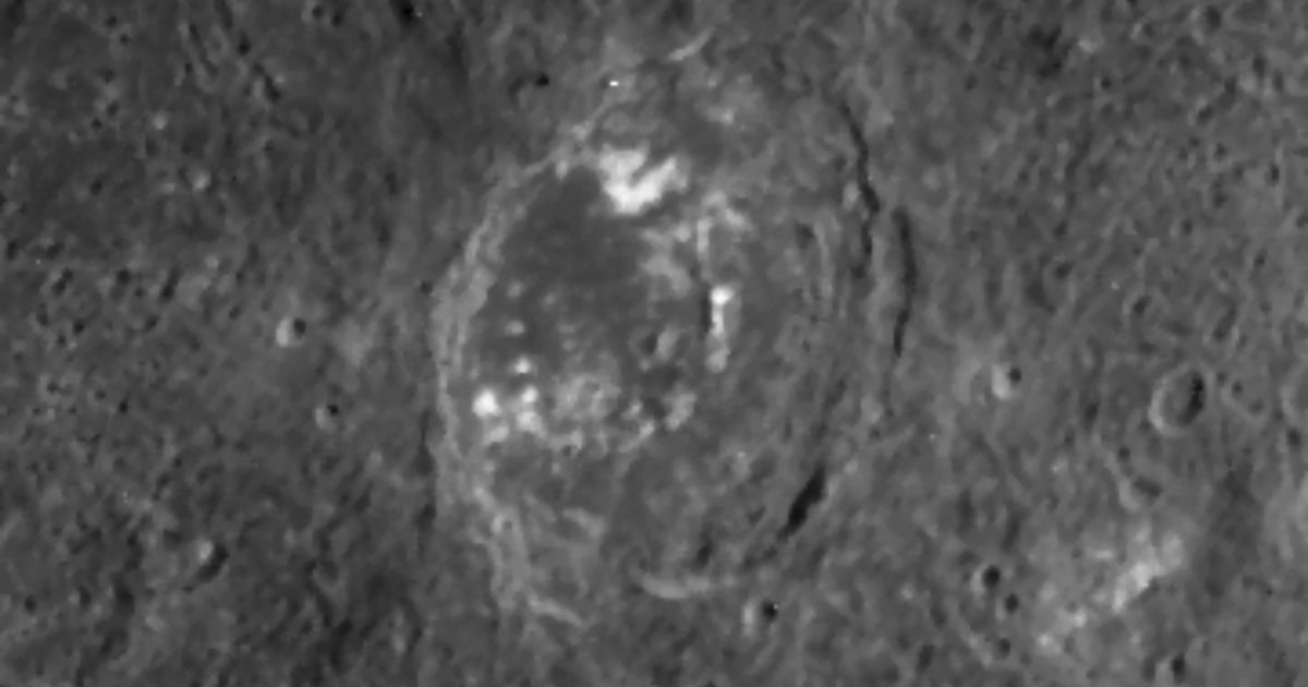 Mariner view of the crater Zeami | The Planetary Society