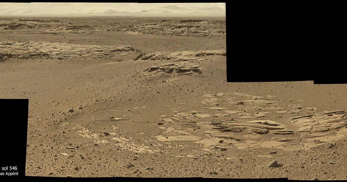 Outcrops in Violet Valley, Curiosity sol 546 | The Planetary Society Outcrops in Violet Valley, Curiosity sol 546 | The Planetary Society