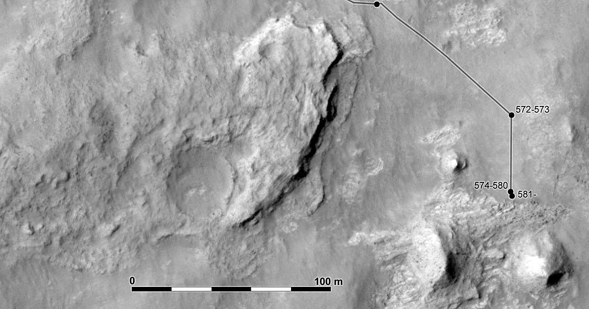 Phil Stooke's Curiosity Route Map Detail:… | The Planetary Society