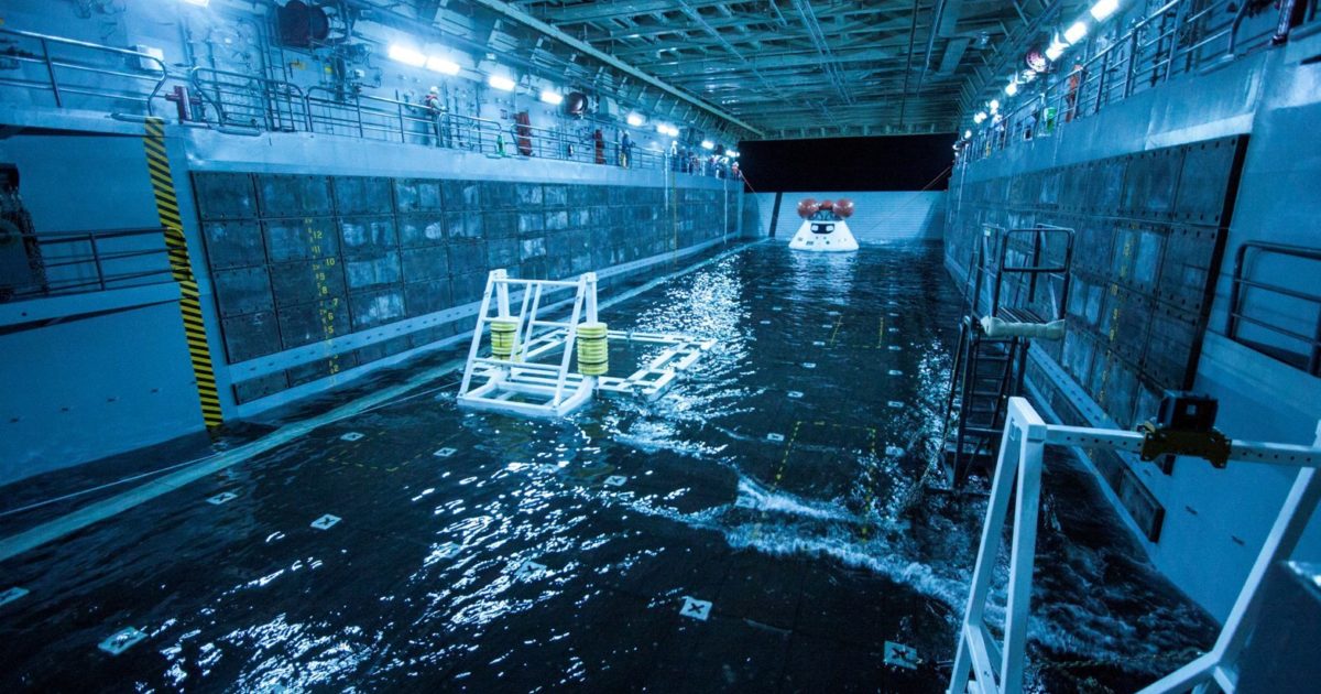 Boilerplate Test Article on the well deck | The Planetary Society