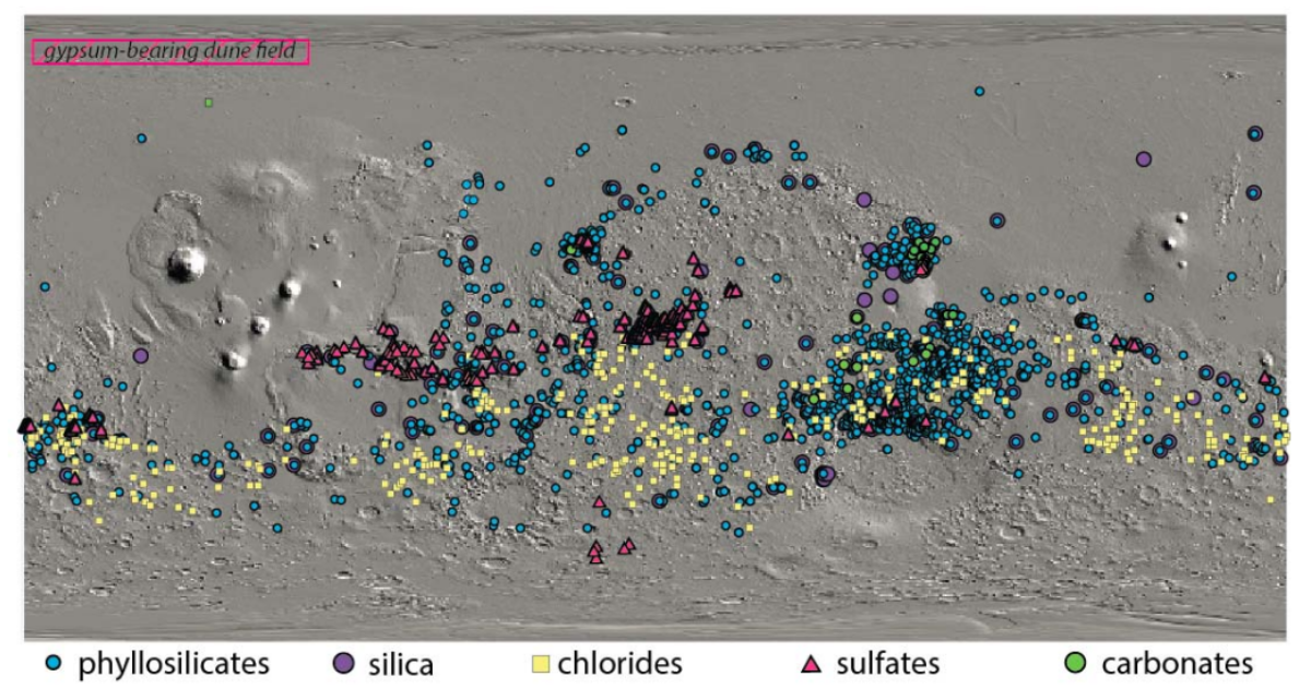 Current known distribution of hydrated… | The Planetary Society