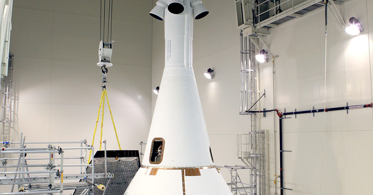 Orion integrated with Launch Abort System | The Planetary Society