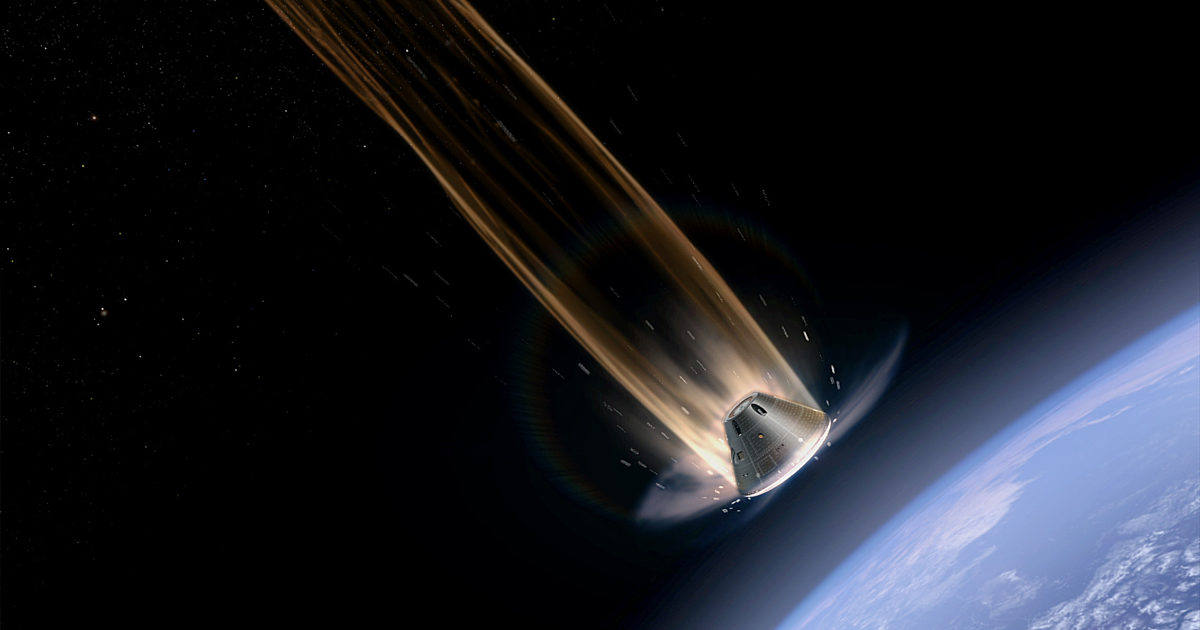 Orion during reentry | The Planetary Society