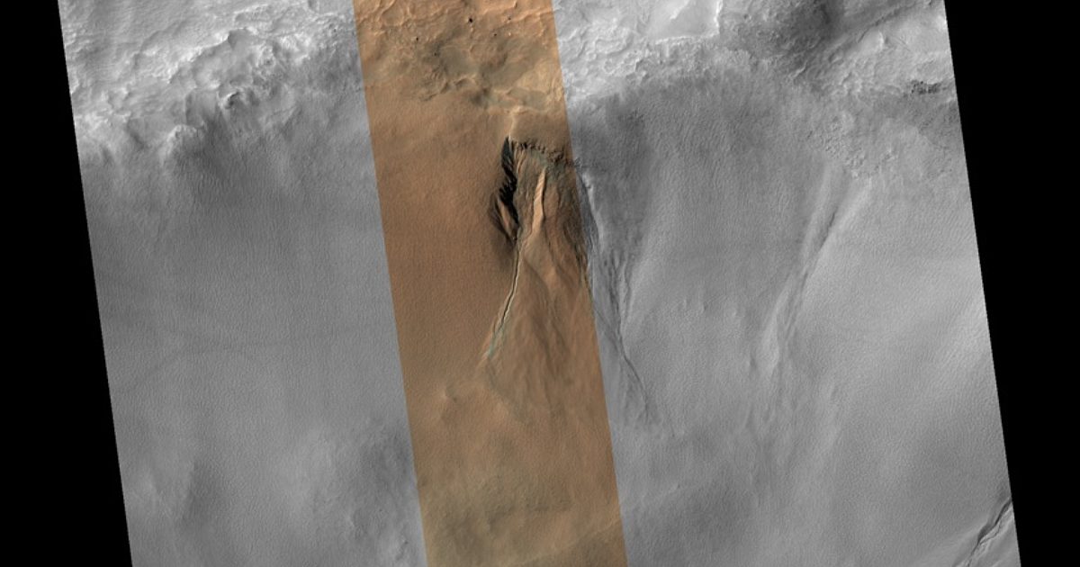 Gully in a Martian Crater | The Planetary Society