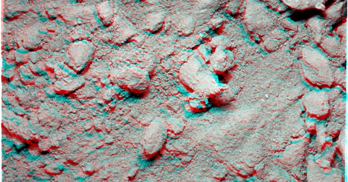 Soil disturbed by engine exhaust, Apollo 12 | The Planetary Society